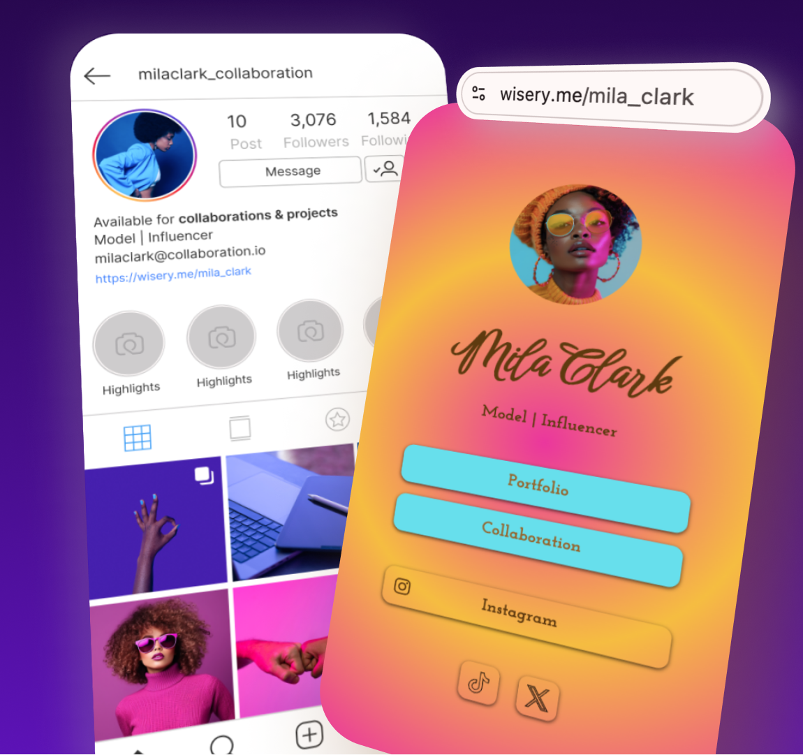 Link in Bio Tool for Instagram & TikTok | Wisery