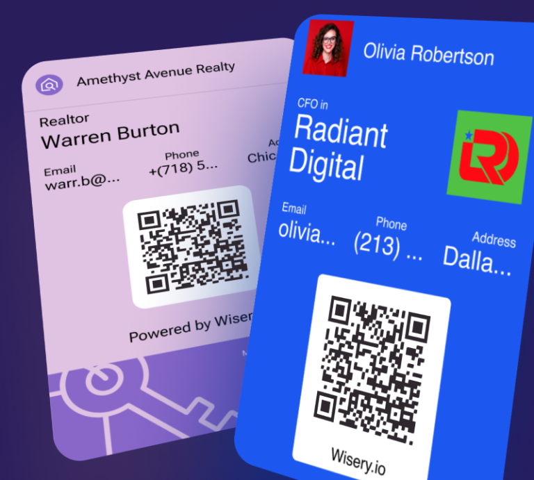 Digital Business Card for Teams and Individuals | Wisery
